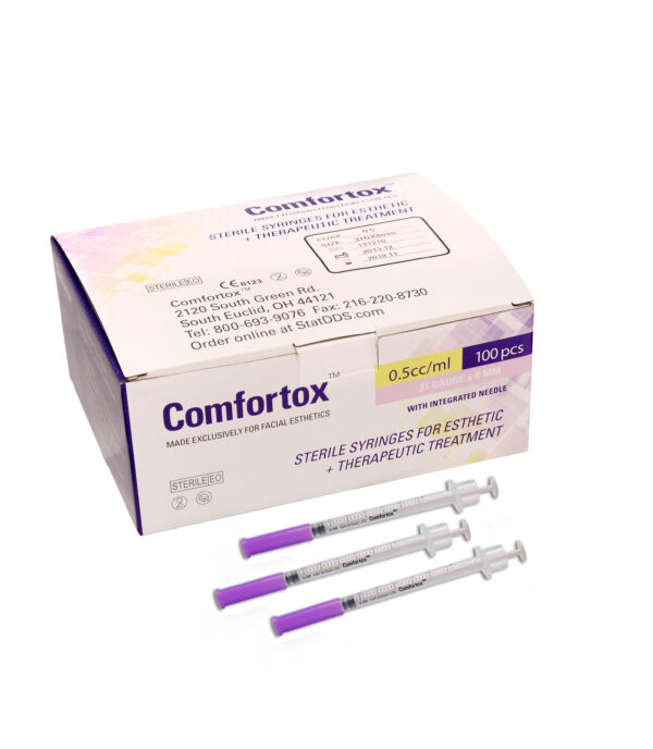Comfortox .5 CC 31G X 8 MM – 100 Syringes – STATDDS